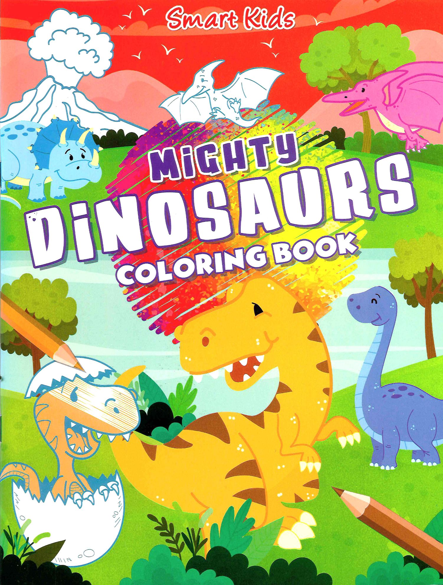 Elevate Virtuosity. Smart Kids Coloring Book - Mighty Dinosaurs