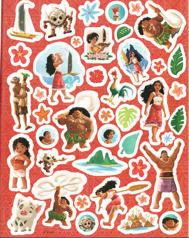 Elevate Virtuosity. Disney Moana 2-Giant Stickers